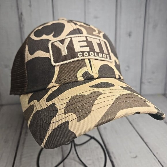 Snap-Back | Accessories | Yeti Coolers Camo Snapback Patch Hat Cap Baseball Cap Trucker | Poshmark